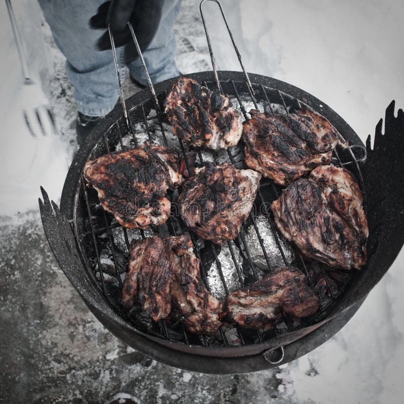 Barbecue stock image. Image of romania, roast, chicken - 12389513