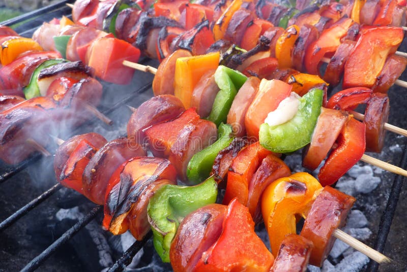Barbecue stock photo. Image of beef, barbecue, peppers - 43148194