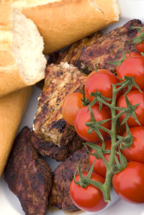 Barbecue and bread stock photo. Image of market, beef - 5030790