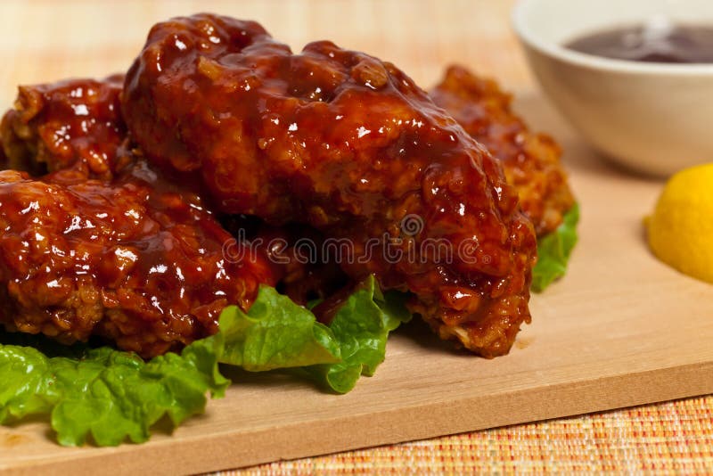 Barbecue Buffalo Chicken stock image. Image of ranch - 63182441