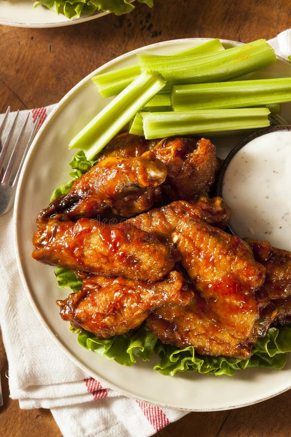 Barbecue Buffalo Chicken Wings Stock Photo - Image of barbecue, buffalo ...