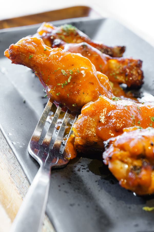 Barbecue Chicken Wing Drum Stick Stock Image - Image of drumstick ...