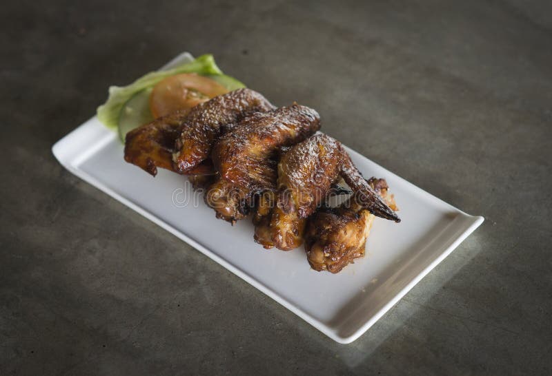 Barbecue Chicken Wings stock photo. Image of fish, food - 276392158