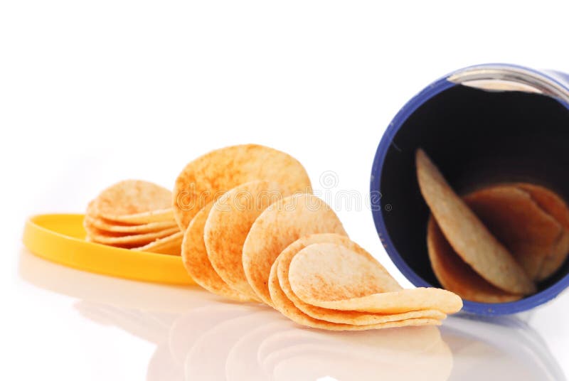Barbecue Chips stock image. Image of container, snack - 23936981