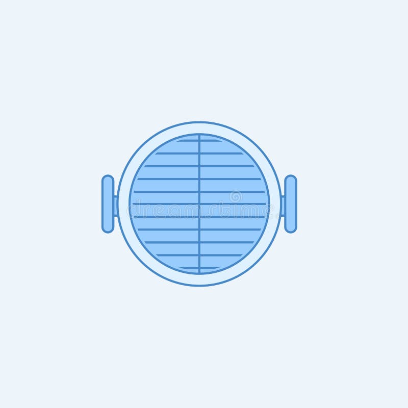 Barbecue 2 Colored Line Icon. Simple Blue and White Element ...