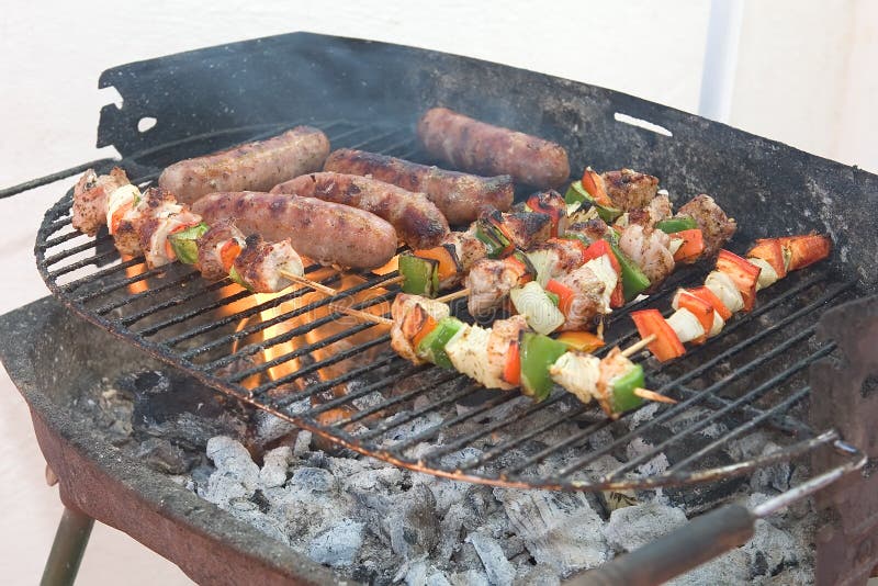 Barbecue cooking stock image. Image of summer, picnic - 3240885