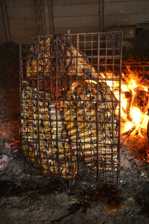 Barbecue Cow Ribs, Traditional Stock Photo - Image of cooked, delicious ...