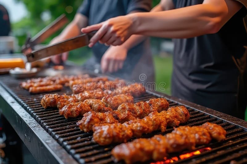 Barbecue Craftsmanship: an in-Depth Look at Grilling Techniques Stock ...