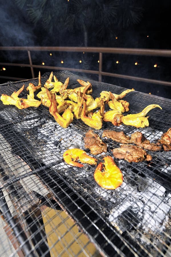 Barbecue Dish stock photo. Image of cuttle, cook, charcoals - 7626920