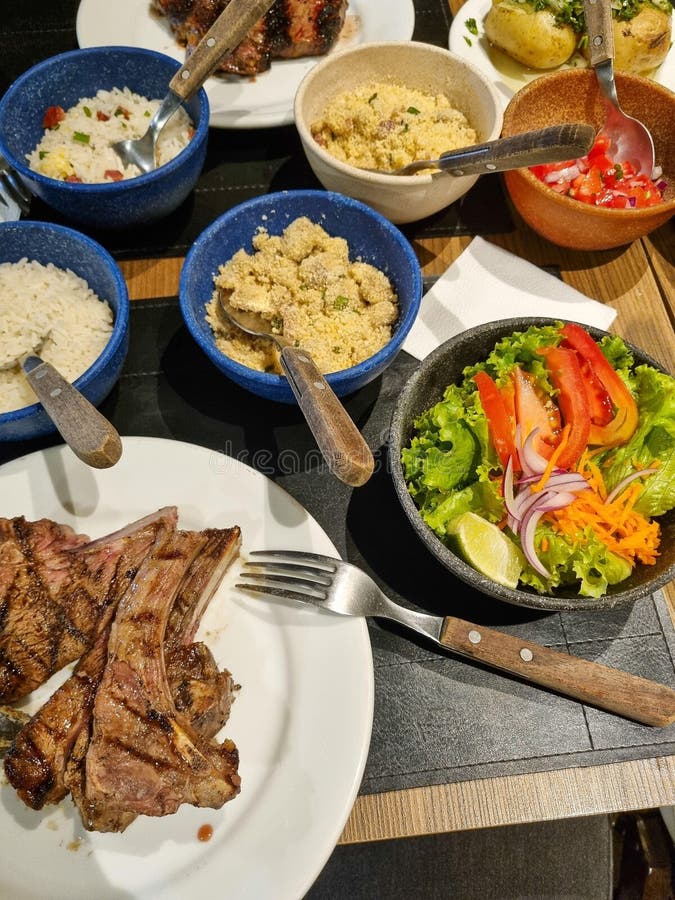 Barbecue Dish in an Argentine Restaurant Stock Photo - Image of ...