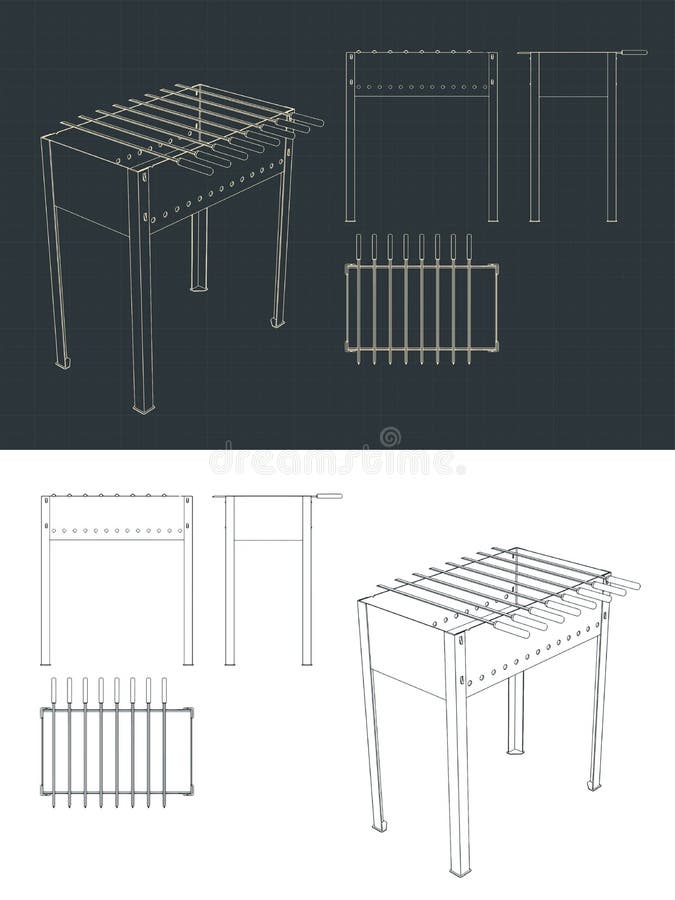 Grill Blueprints Stock Illustrations – 13 Grill Blueprints Stock ...