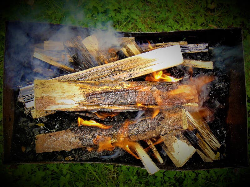 There Is No Smoke Without Fire Stock Photo - Image of energy, broil ...