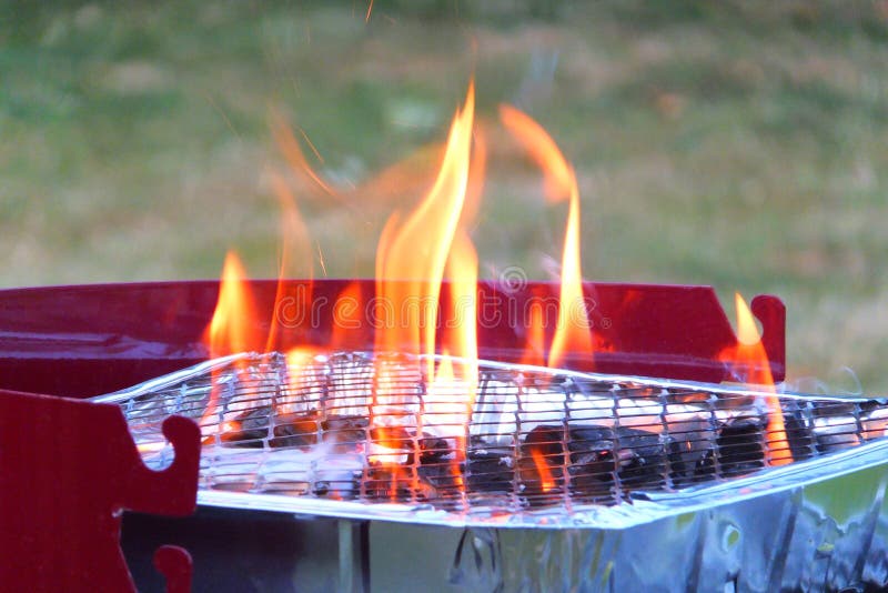 Barbecue Flames stock image. Image of grill, charcoal - 88483469