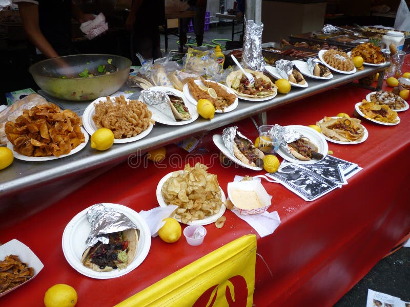 Barbecue Food Festival Display Editorial Stock Photo - Image of food ...