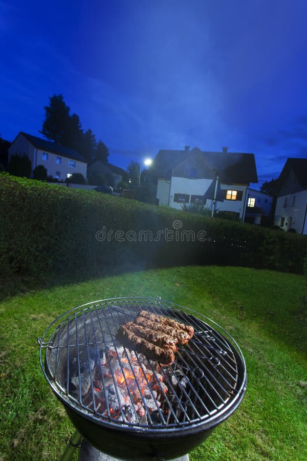 Barbecue stock image. Image of camping, meal, evening - 49188869