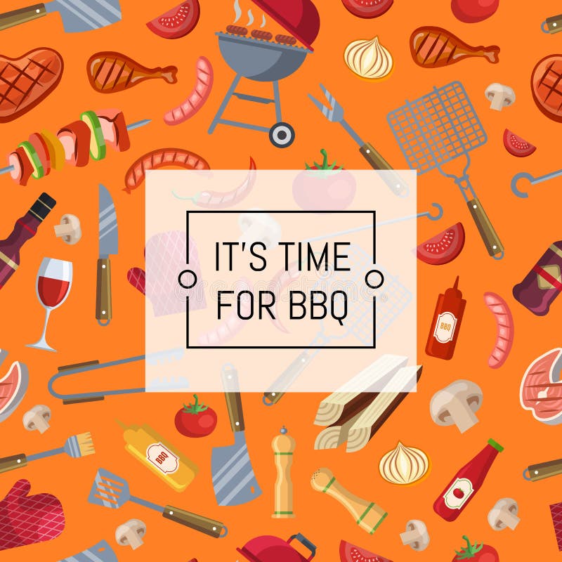 Vector Barbecue, Grill, or Steak House Stock Vector - Illustration of ...