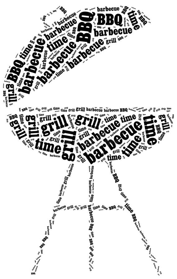 Barbecue, Grill or BBQ Time. Stock Illustration - Illustration of ...