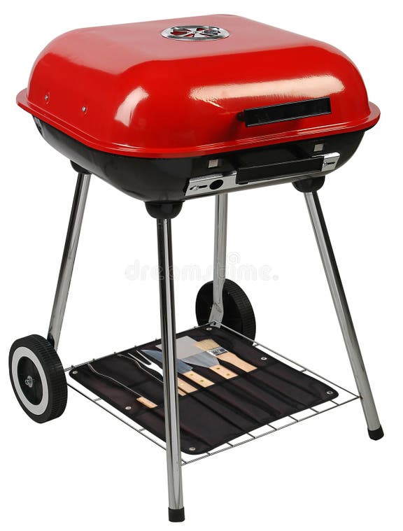 Barbecue Grill. Clipping Path Stock Image - Image of grill, metal: 11905207