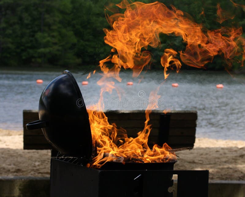Barbecue Grill stock image. Image of burn, heat, grill - 32938405