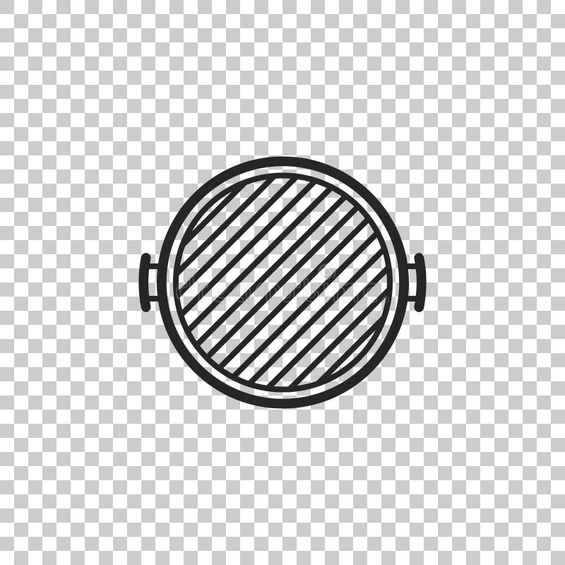 Barbecue Grill Icon Isolated on Black, White and Transparent Background ...