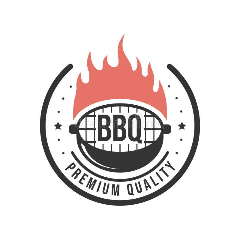 Barbecue and Grill Label. BBQ Emblem and Badge Design. Restaurant Menu ...