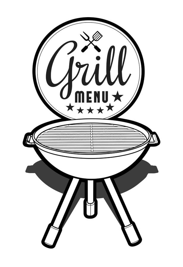 Barbecue Grill stock vector. Illustration of barbecue - 48713636