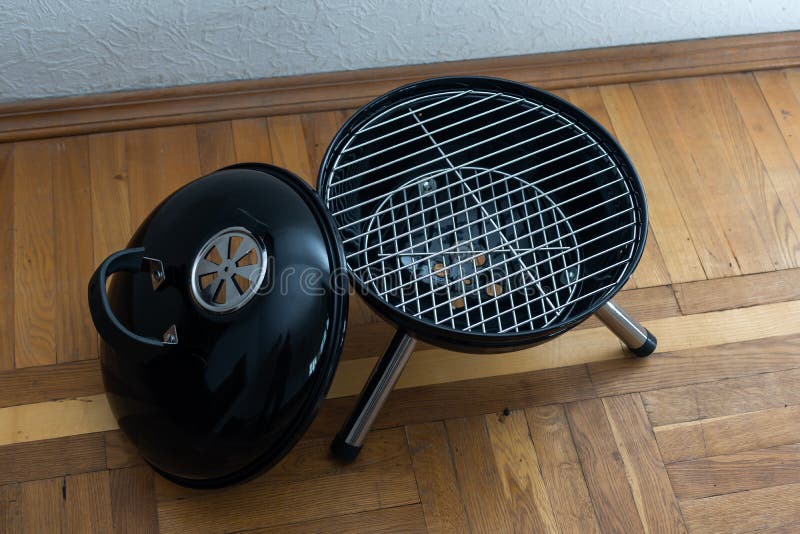 Barbecue Grill on White Background. Stock Photo - Image of steel ...