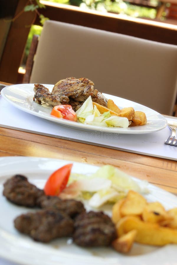 Barbecue lunch for two stock image. Image of fresh, dinner - 74957335