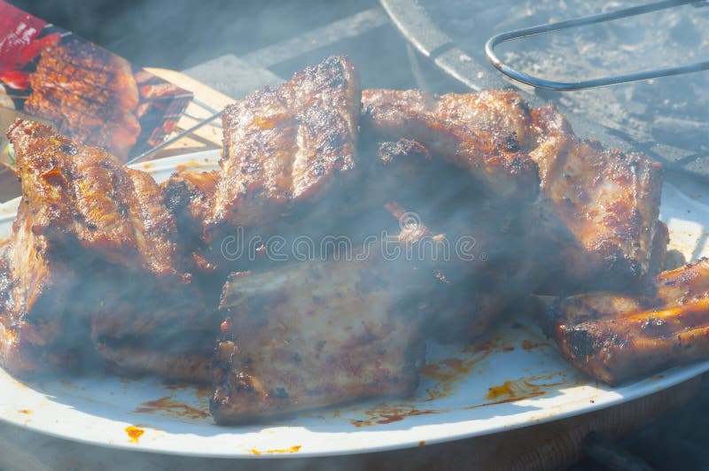 Barbecue meat stock image. Image of rest, fresher, food - 72801609