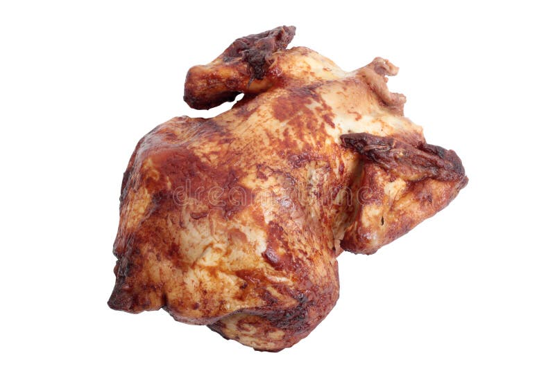 Barbecue Meat on White Background Stock Photo - Image of chicken ...