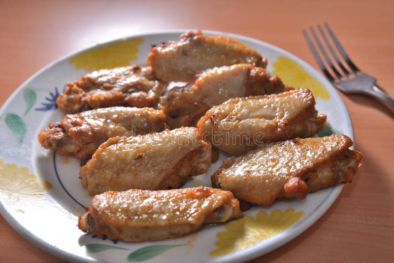 Mini Chilly Chicken wings stock image. Image of wing - 125669059