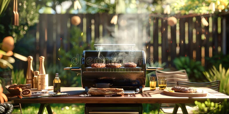 Barbecue in nature stock photo. Image of lifestyle, vacation - 327854266