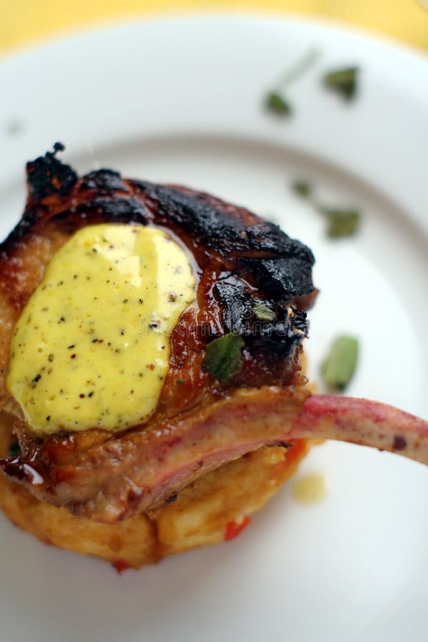 Barbecue Ou Instruction-macro De Porc Frit Par Carter Photo stock ...