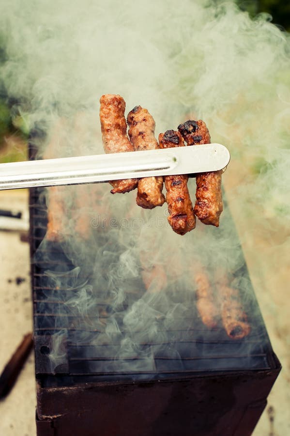 Barbecue party stock photo. Image of grill, event, flame - 66350776