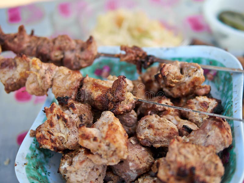 Barbecue plate stock image. Image of food, cooked, fryup - 35915007