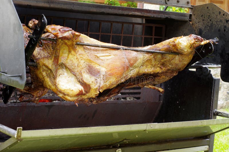 Barbecue ram stock image. Image of broil, roast, crispy - 73806209