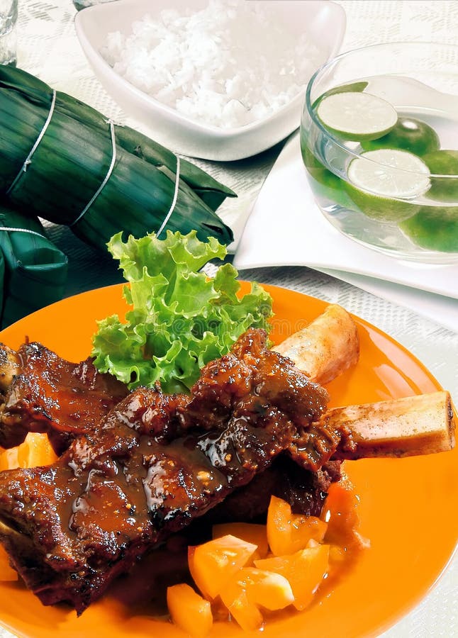 Barbecue Ribs for the Family Meals Stock Photo - Image of grillmarks ...