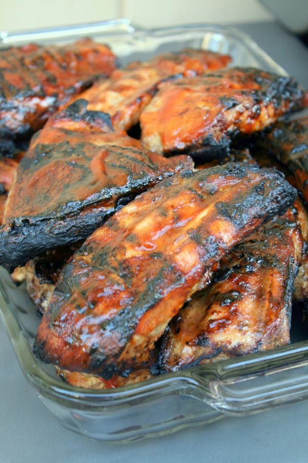 Barbecue Ribs for the Family Meals Stock Photo - Image of grillmarks ...