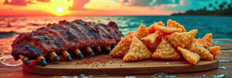 Golden Sunset Fried Snacks Stock Photos - Free & Royalty-Free Stock ...