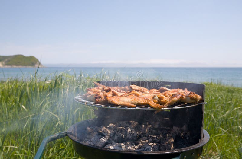 Barbecue & sea stock image. Image of barbecue, cookout - 2576865