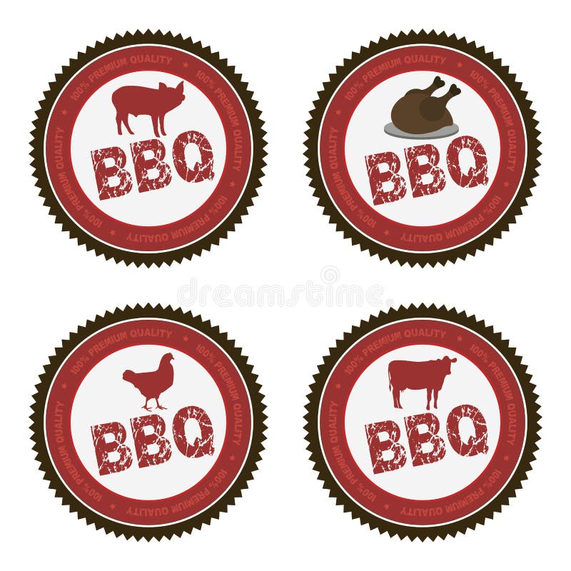 Barbecue stock vector. Illustration of border, colorful - 61866704