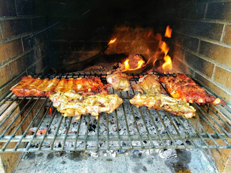 Barbecue time stock image. Image of pork, beef, coal, fresh - 5264919