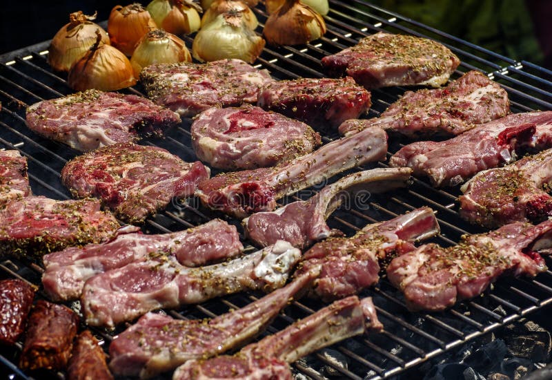 Barbecue time stock photo. Image of roast, onions, vegetables - 43431696