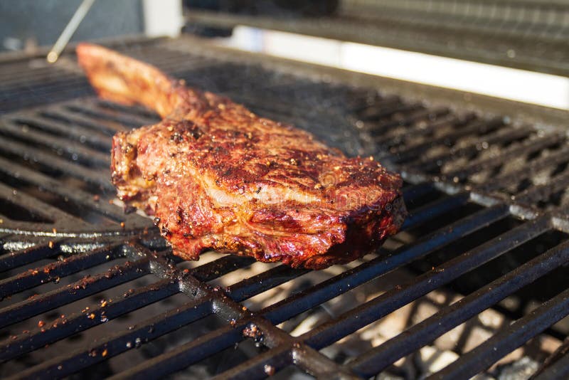 Barbecue Tomahawk Steak stock photo. Image of barbecue - 202008590