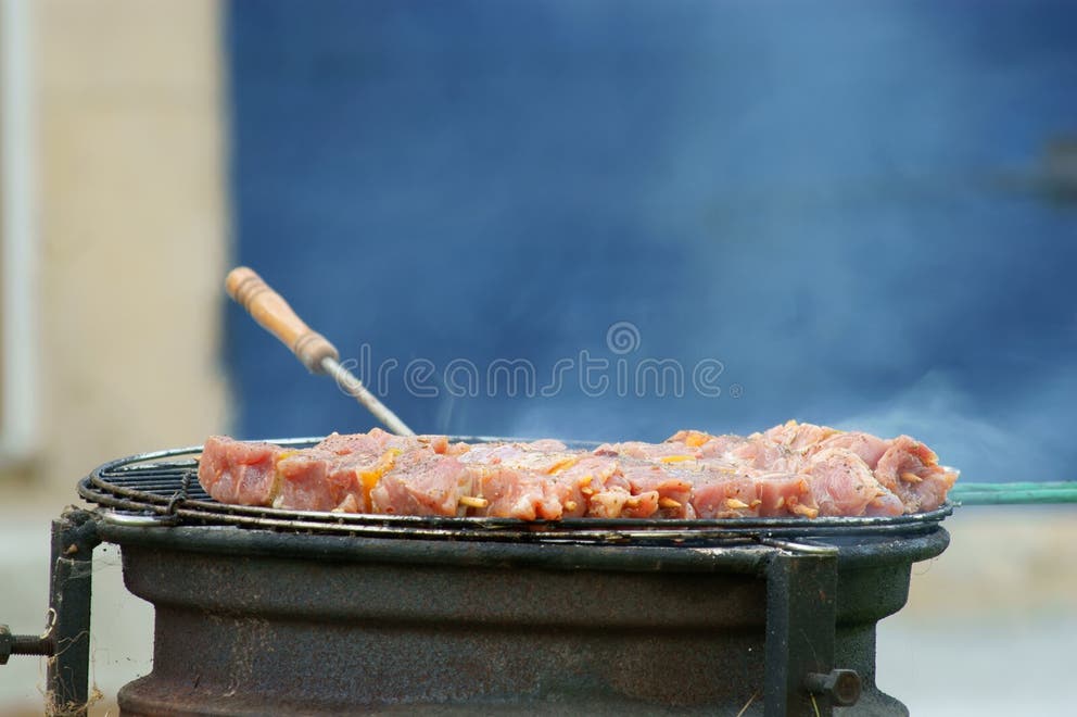 Barbecue view stock image. Image of hamburger, food, burn - 11688621