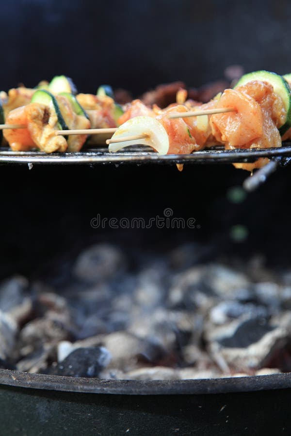 Barbecue view stock photo. Image of roasted, coal, dinner - 15666906