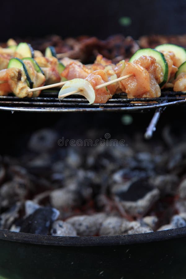 Barbecue view stock image. Image of dinner, food, camp - 17248315