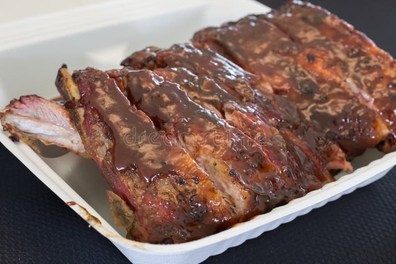 Barbecued Baby Back Ribs stock photo. Image of roast - 161642054
