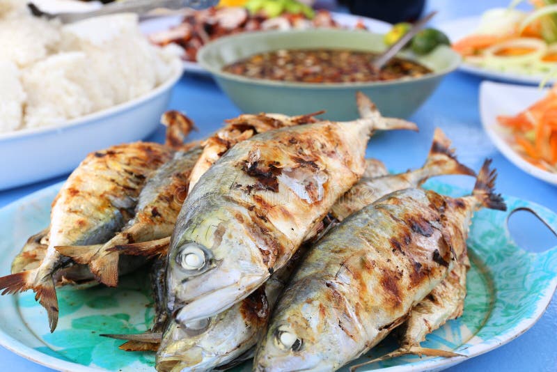 Barbecued fish stock image. Image of philippine, asia - 145310195