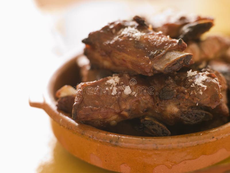 Barbecued Mini Pork Ribs stock image. Image of buffet - 5950065